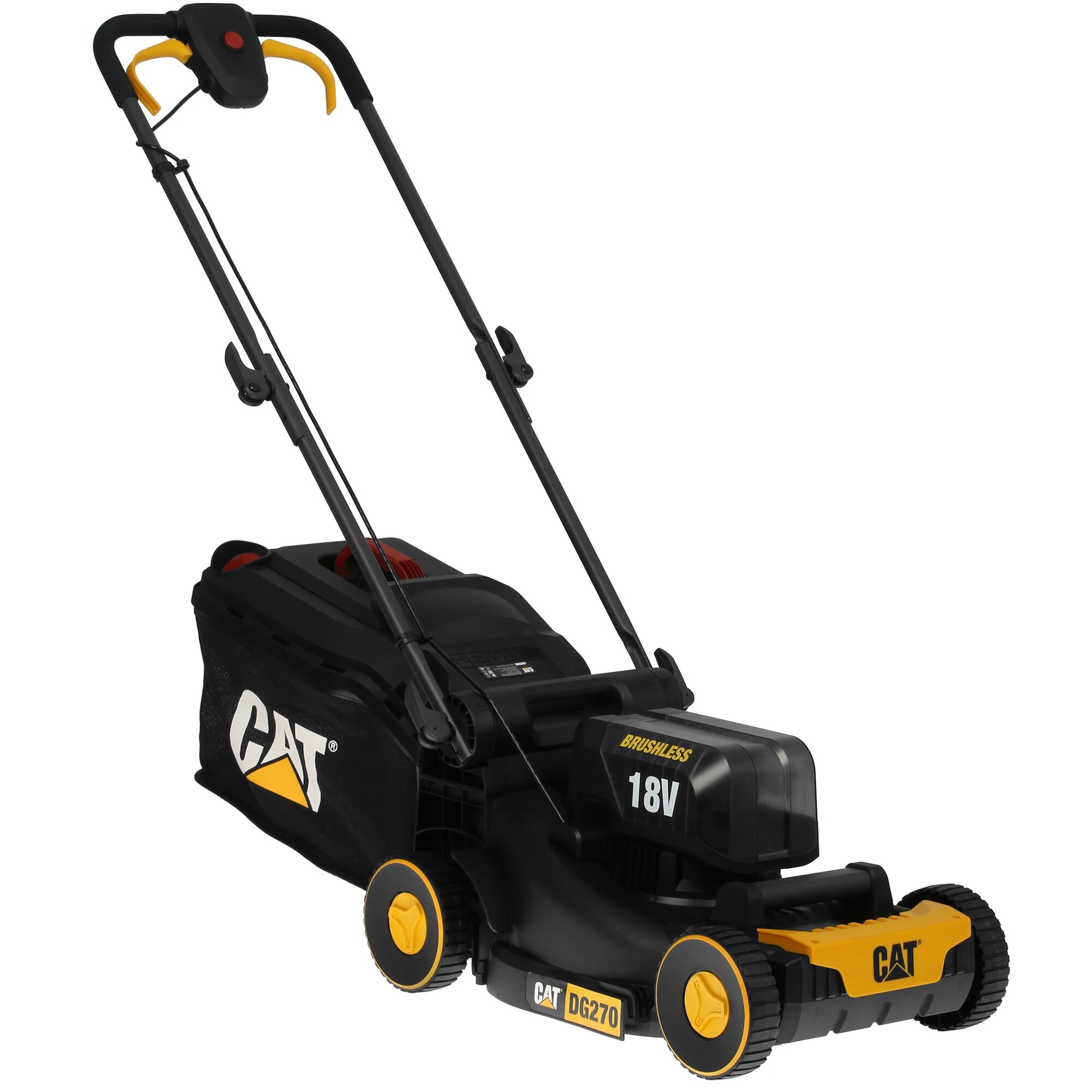 Газонокосилка Caterpillar DG270B, складная, Li-Ion, 18В, черный