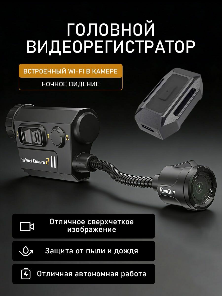 Шлемная камера RunCam второго поколения, водонепроницаемая