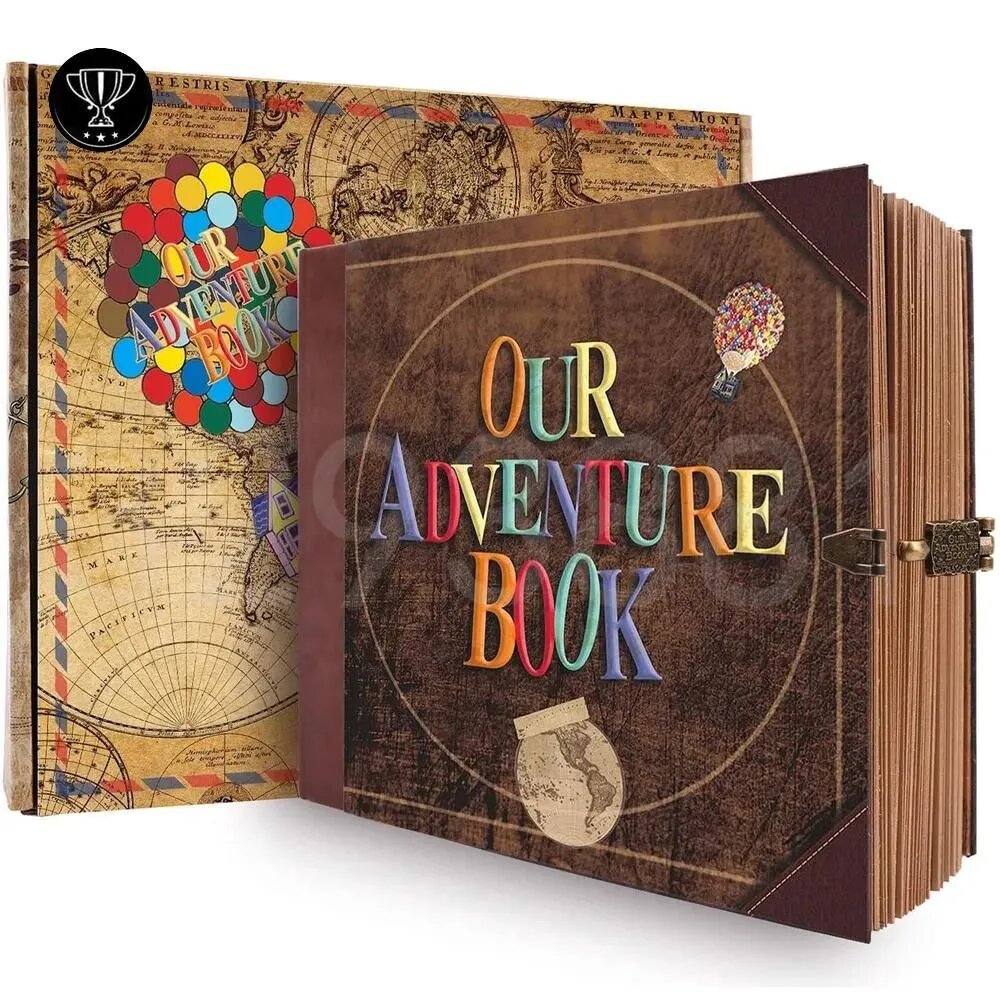 Фотоальбом Our Adventure Book для взрослых и детей, коричневый, универсальный праздник