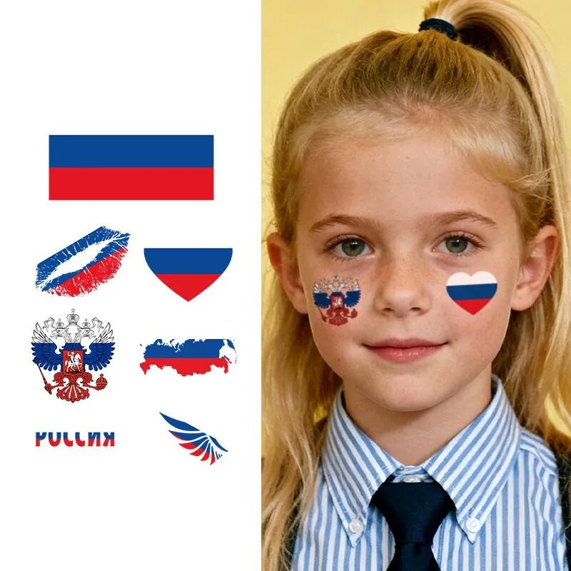 Переводные Татуировки, Российская символика, Татуировки Временные