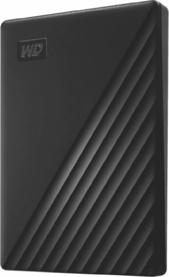 Western Digital 2 ТБ Внешний жесткий диск My Passport (WDBYVG0020BBK-WESN), Пластик, черный