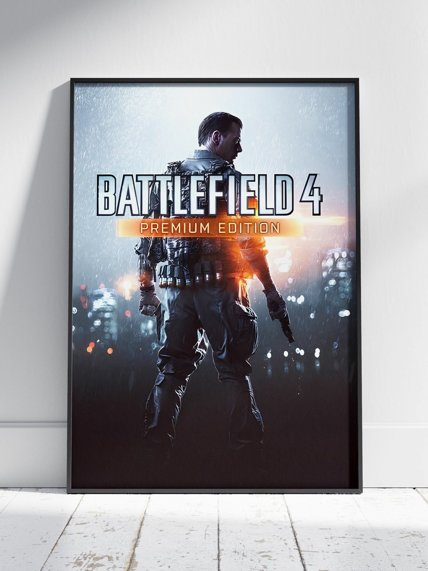 Плакат на стену для интерьера Батлфилд (Battlefield 4 - 1) - Постер по компьютерной игре формата A3 (30x42 см)