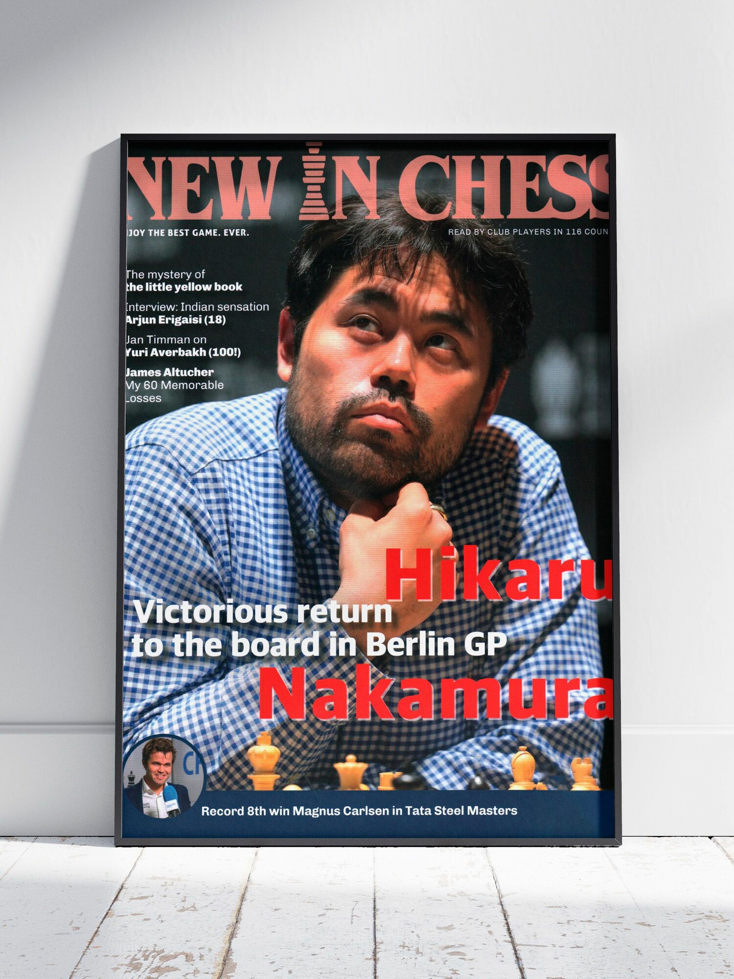 Плакат на стену для интерьера Шахматы (Хикару Накамура - Hikaru Nakamura) - Постер по спорту и физической активности формата A4 (21x30 см)
