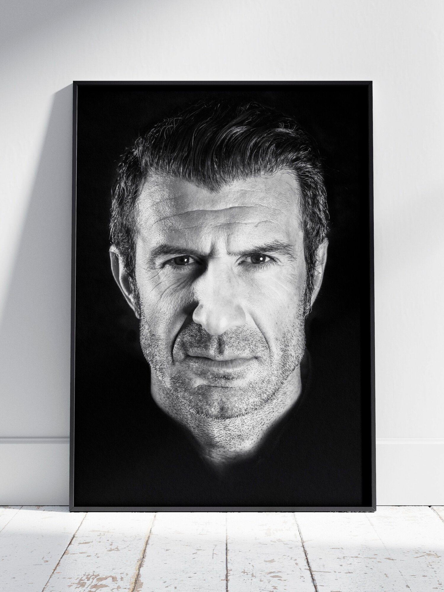 Плакат на стену для интерьера Реал Мадрид (Луиш Фигу - Luis Figo 1) - Постер по спорту и физической активности формата A4 (21x30 см)