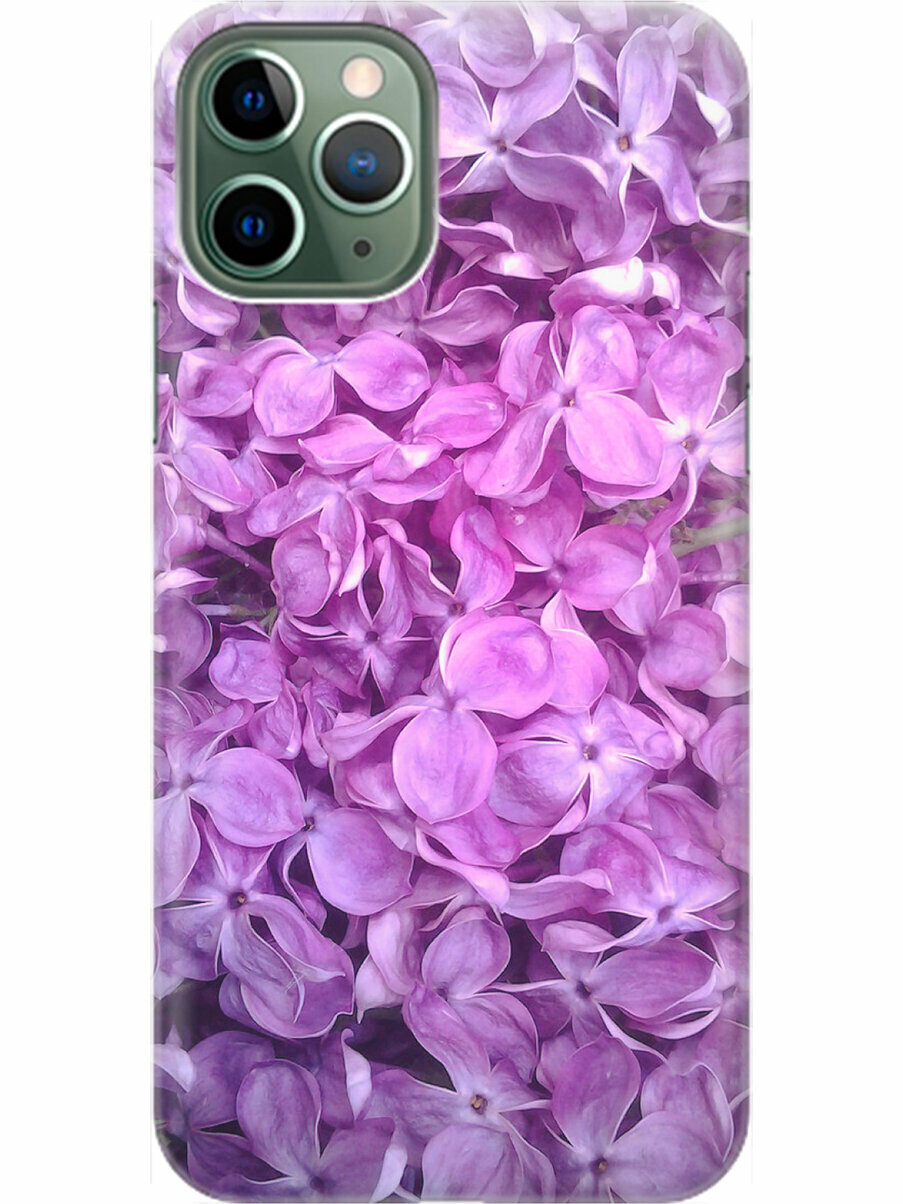 Силиконовый чехол на Apple iPhone 11 Pro / Эпл Айфон 11 Про с рисунком "Цветы серени"