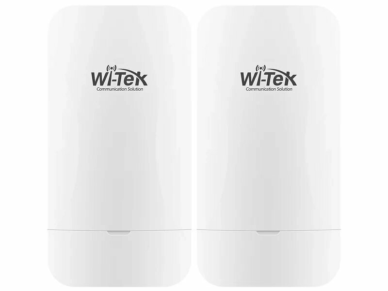 Комплект из 2-х преднастроенных точек доступа Wi-Tek WI-CPE110-KIT, 802.11b/g/n, 2.4ГГц, до 300 Мбит/с