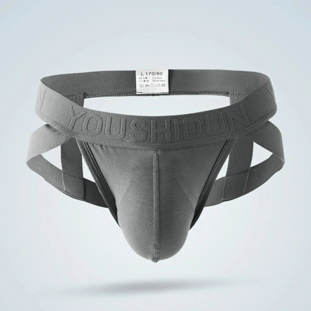 Спортивные трусы мужские серые, XXL, с подтяжкой бедер