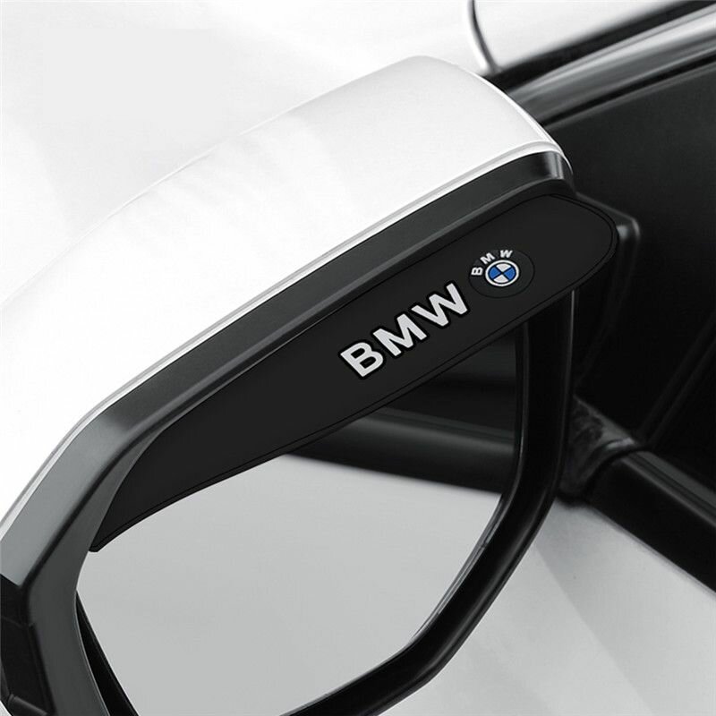 Дефлекторы боковых зеркал — универсальные козырьки, черный карбон, набор 2 шт, защита от дождя и солнца, для BMW