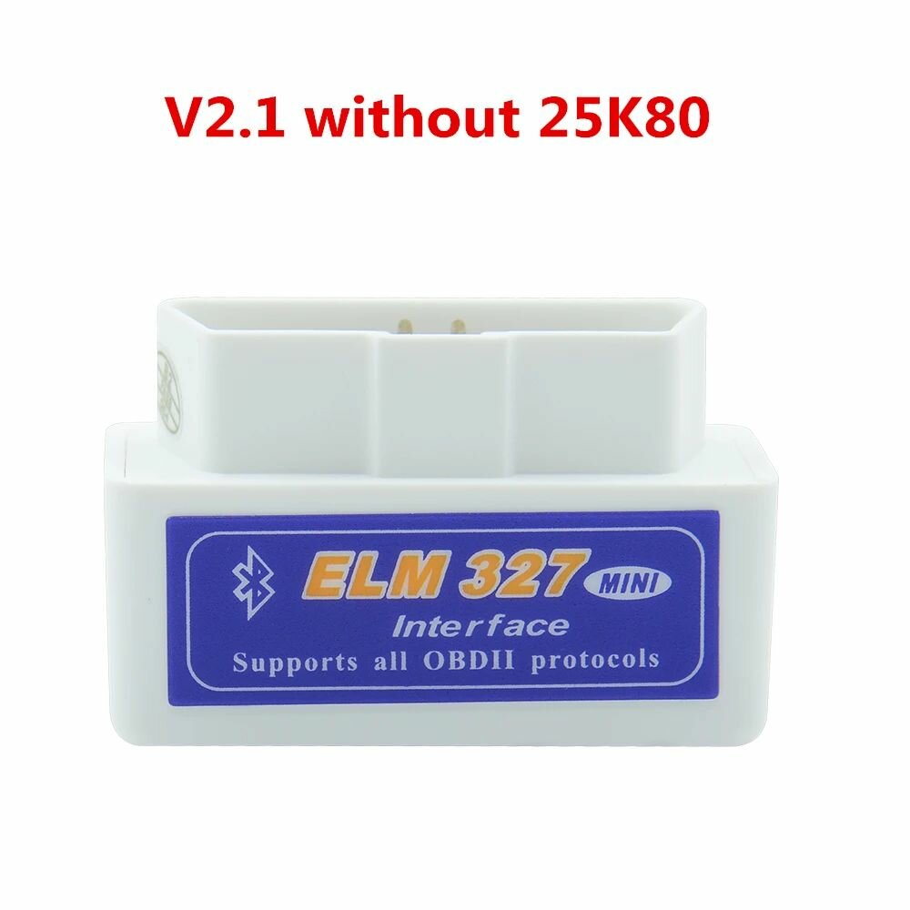 Мини адаптер ELM327 Bluetooth OBD2 V2.1 — сканер кодов для диагностики авто, поддержка OBDII, только для Android