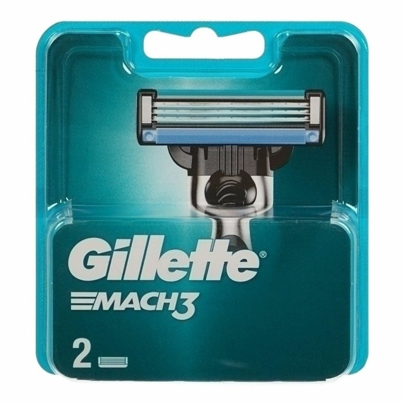 Кассеты Gillette Mach3 для станка с тройными лезвиями 2 шт