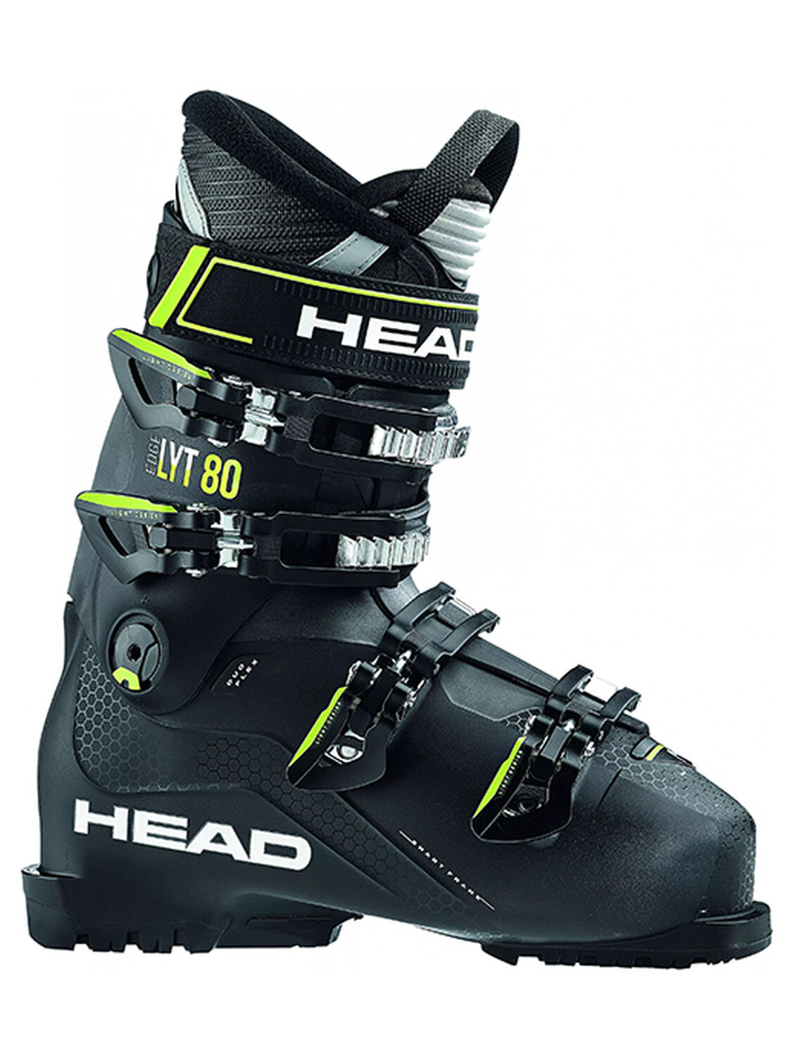 Горнолыжные ботинки Head Edge LYT 80 HV Black/Yellow 24/25 , для мужчин , черный