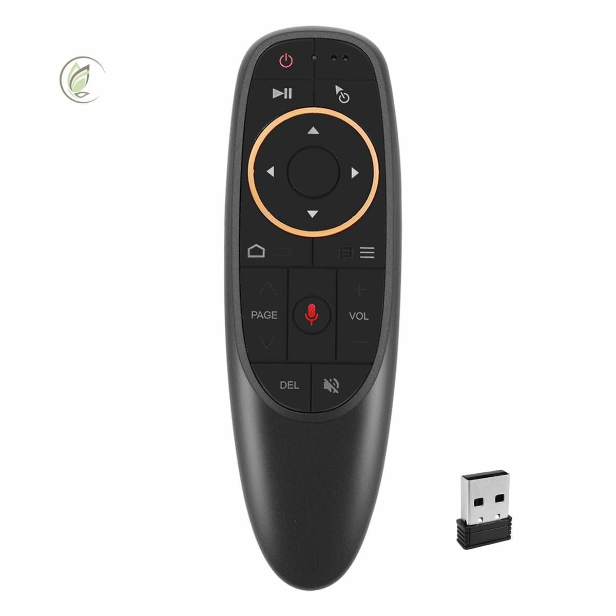 (T I N M) G10S Воздушная мышь Голосовое дистанционное управление 2.4G USB-приемник совместим с Android TV BOX PC Gyro Зондирование мини-беспроводной связи Умный пульт