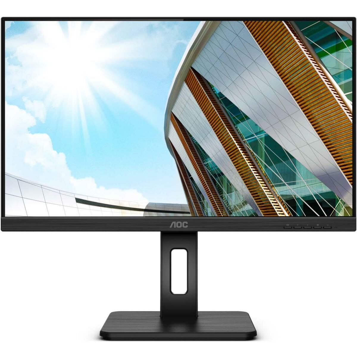 Монитор 23.8 AOC Q24P2Q черный (IPS, 2560x1440, 250 cd/m, 4 ms, HDMI, DisplayPort, VGA) Q24P2Q
