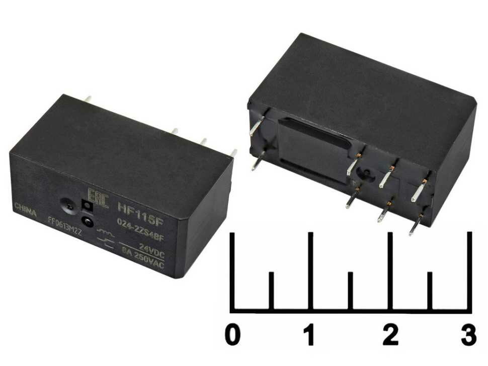 Реле =24V 8A/250V HF115F/024-2ZS4BF (403941)