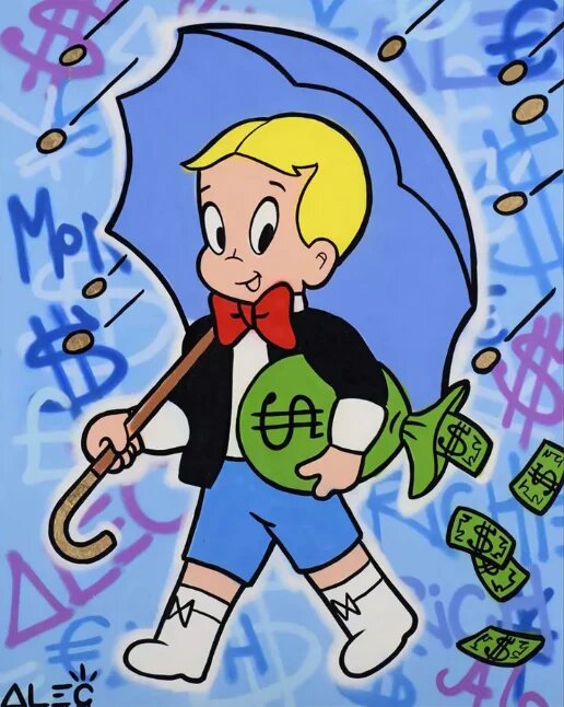 Печать на холсте Alec Monopoly Millionaire 40x60см, PF54434