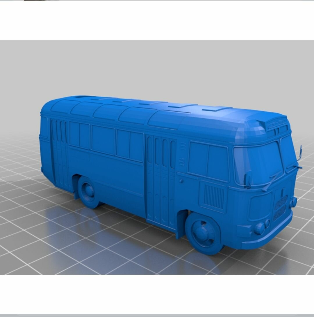 ПАЗ 672. Масштабная модель 1:72.