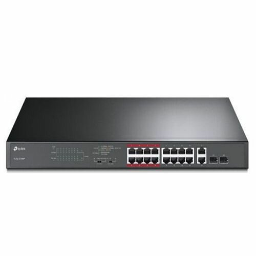 TP-Link Коммутатор TL-SL1218MP, черный