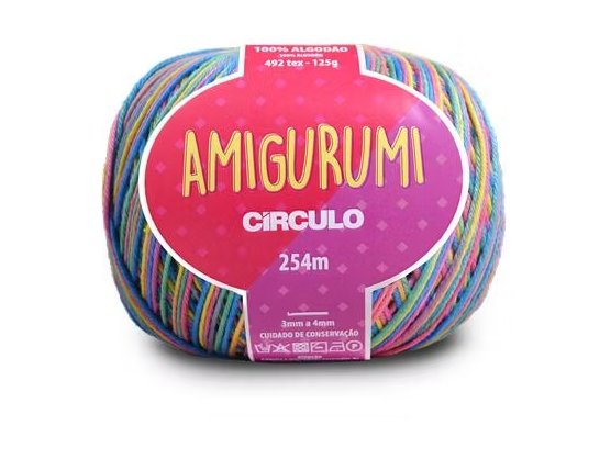 Пряжа CiRCULO AMIGURUM, 100 % мерсеризованный бразильский хлопок, 254 м, 150 г, цвет 9534