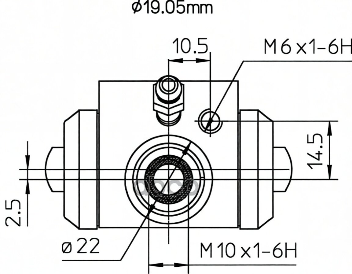 Цилиндр колесный SKODA FABIA II BWD113A TRW арт. BWD113A