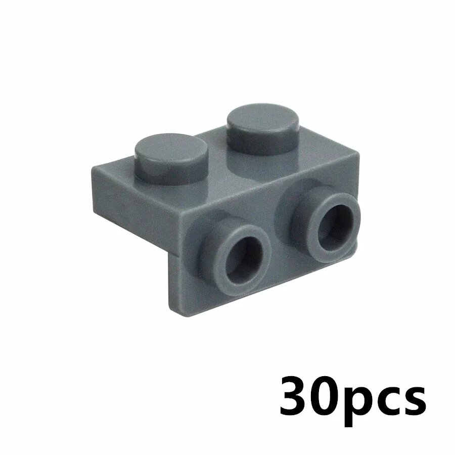 Строительные блоки VEK 1x2 Серые (30 шт.)