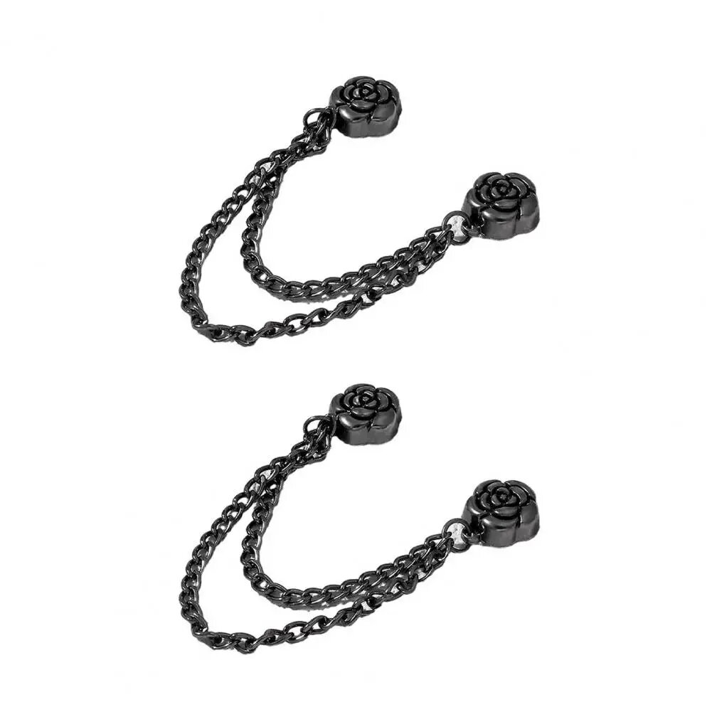 Магнитные зажимы-пуговицы для одежды, металлические, 2 шт. Black Rose