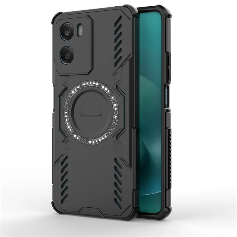 Чехол для Motorola Moto G06 Power, магнитный чехол с беспроводной Моторолла Мото G06, Черный, Black