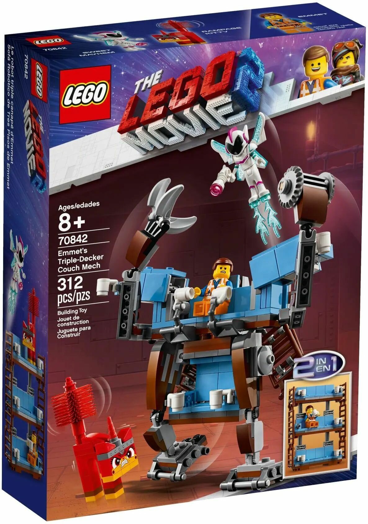 Эммета диван трехуровневый бестселлер 70842 LEGO