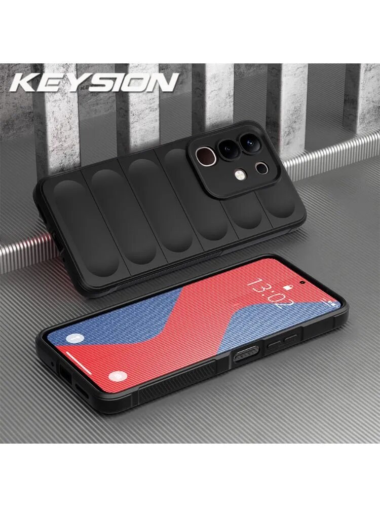 Чехол KEYSION для VIVO Y29 4G iQOO Z10X 5G матовый ударопрочный антискользящий