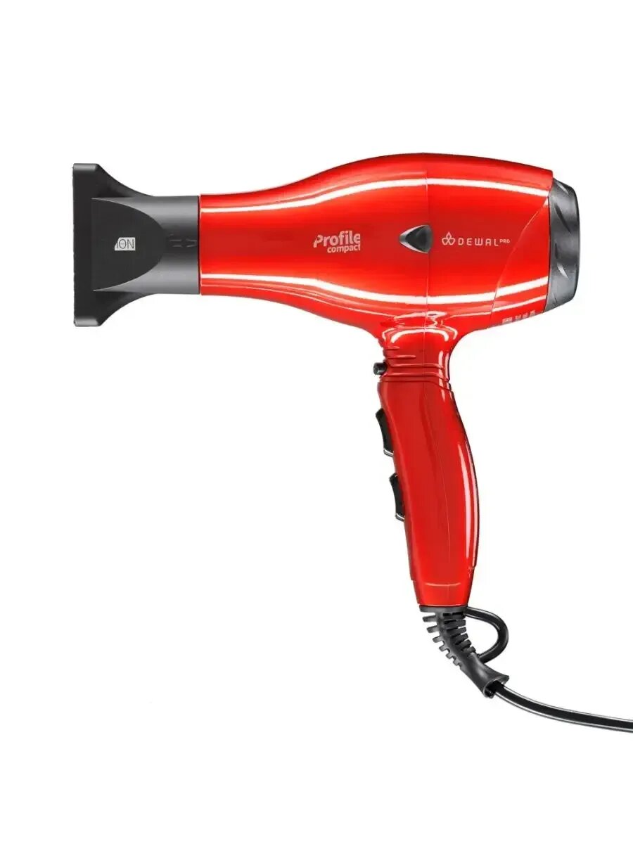 Фен DEWAL, Profile Compact,2000Вт, ион,2 насадки