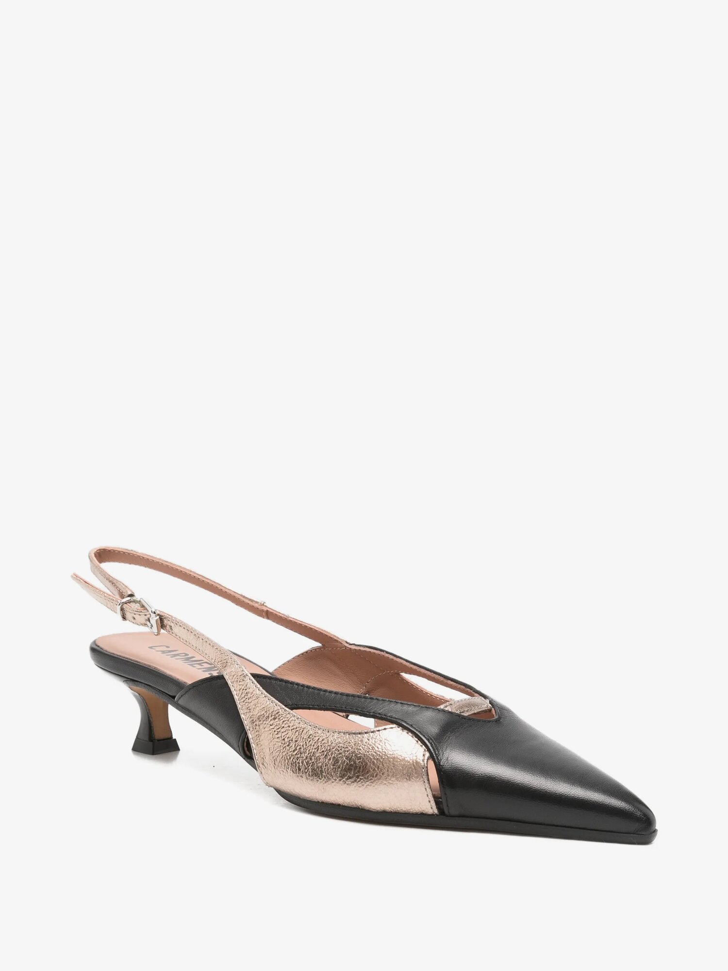 Мюли Carmens Pointed-toe mules, размер 38, черный — фото 1