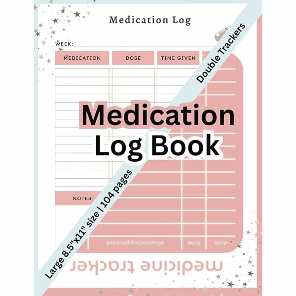 Medication Log Book: 52-Week Personal Record Journal，Reprinted paperback book