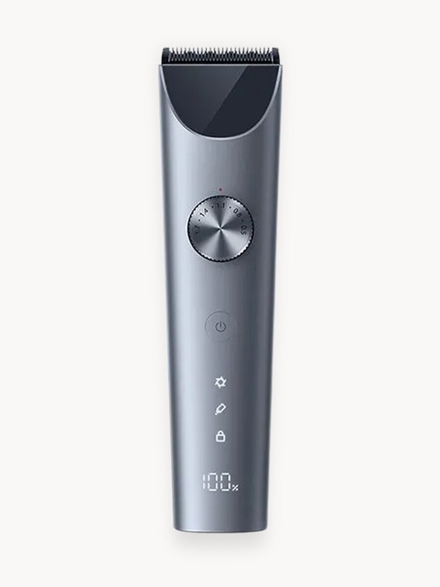 Машинка для стрижки волос Xiaomi Mijia Hair Clipper 2, беспроводная, MJGHHC2LF, серая, версия GL