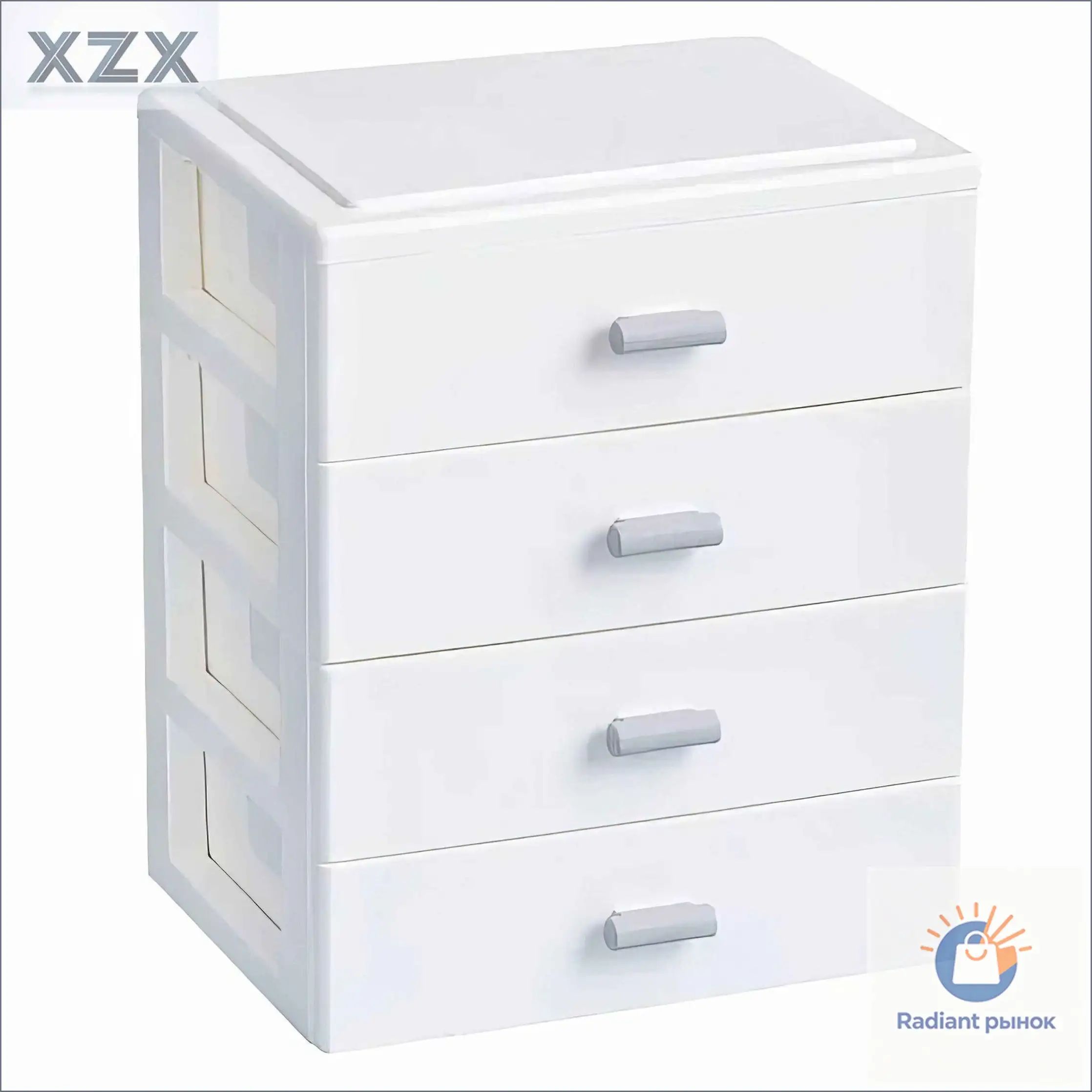 Органайзер для мелочей и косметикиx13.5x21 см 1 шт abs пластик белый