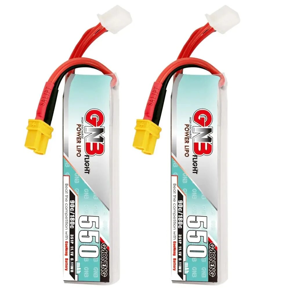 Литийная батарея GNB 3S 550mAh 90C/180C 11.1V LiPo Battery