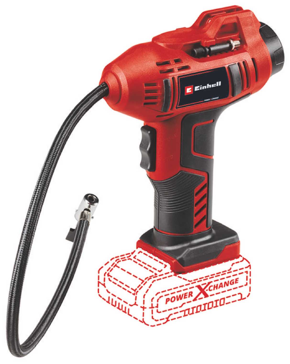 Einhell Компрессор автомобильный аккумуляторный PXC CE-CC 18 Li,11 бар,12 л/мин, без АКК и ЗУ 2071010