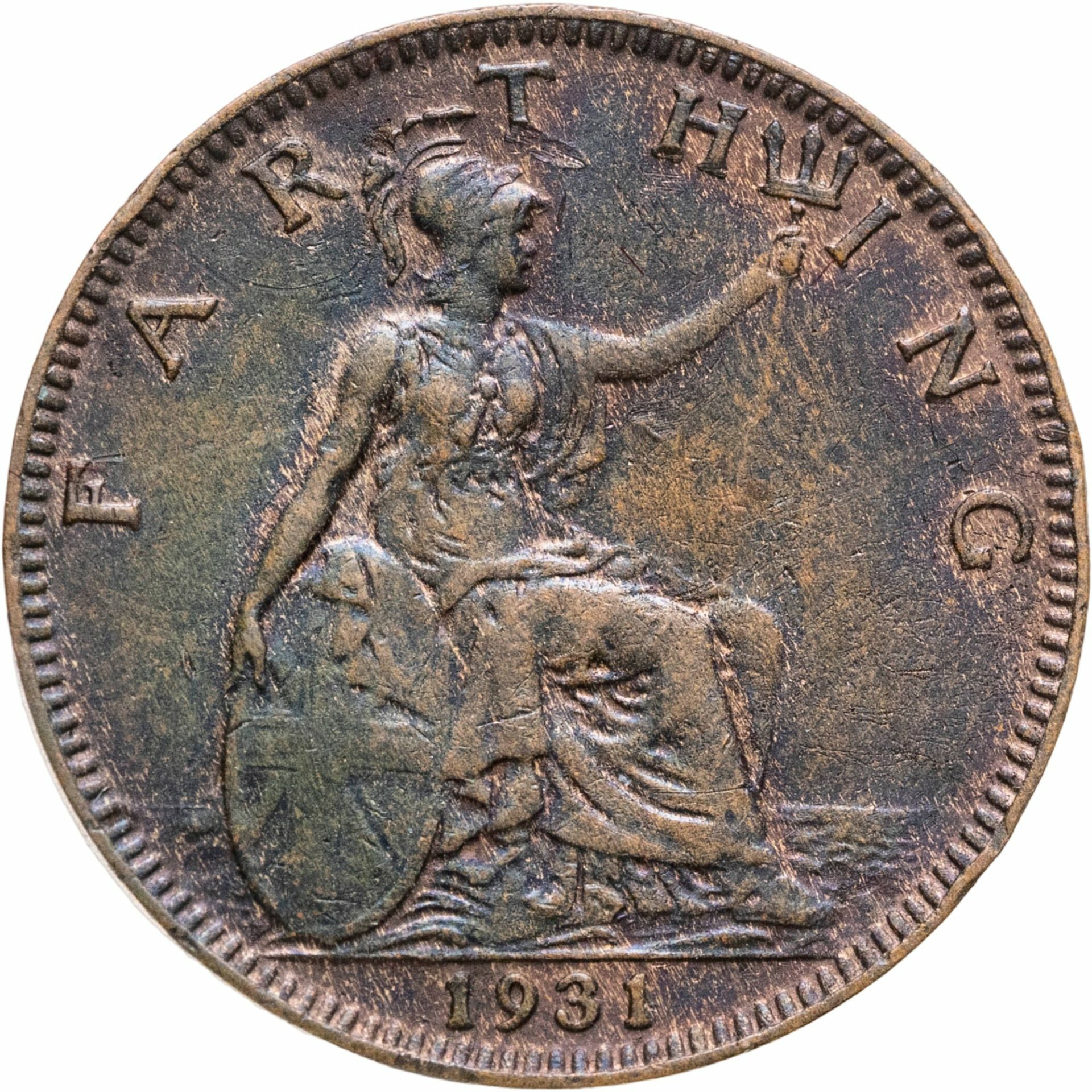 Великобритания 1 фартинг (farthing) 1931