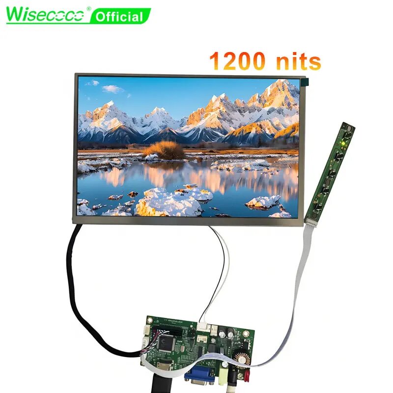 Wisecoco TOP101LVDS1280800BTS1000 10.1 дюйма TFT ЖК-дисплей No touch Kit