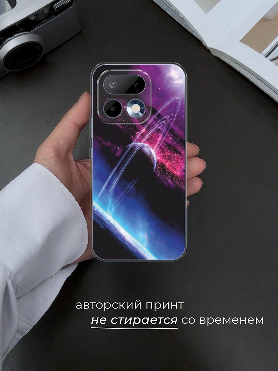 Силиконовый чехол на Realme 16 Pro / Реалме 16 Про с принтом Космос 17 — фото 1