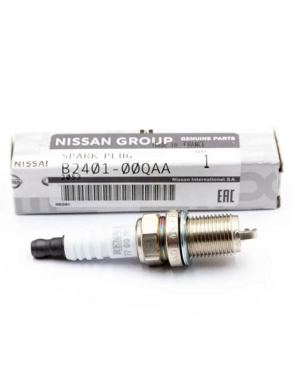 Свеча зажигания NISSAN B240100QAA Almera, Terrano, Primera, Almera Tino, X-Trail, Note, Juke, Qashqai, Pulsar, Micra, Cube, Infiniti Q30, Infiniti QX30, Renault Megane
