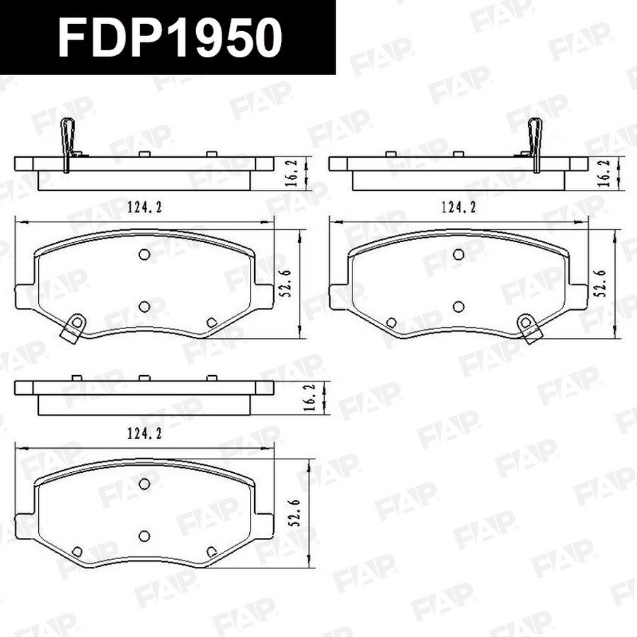 Колодки тормозные дисковые передние Moskvich 3 (Москвич 3) / JAC JS4/S3/S5 21- FAP FDP1950 | цена за 1 шт