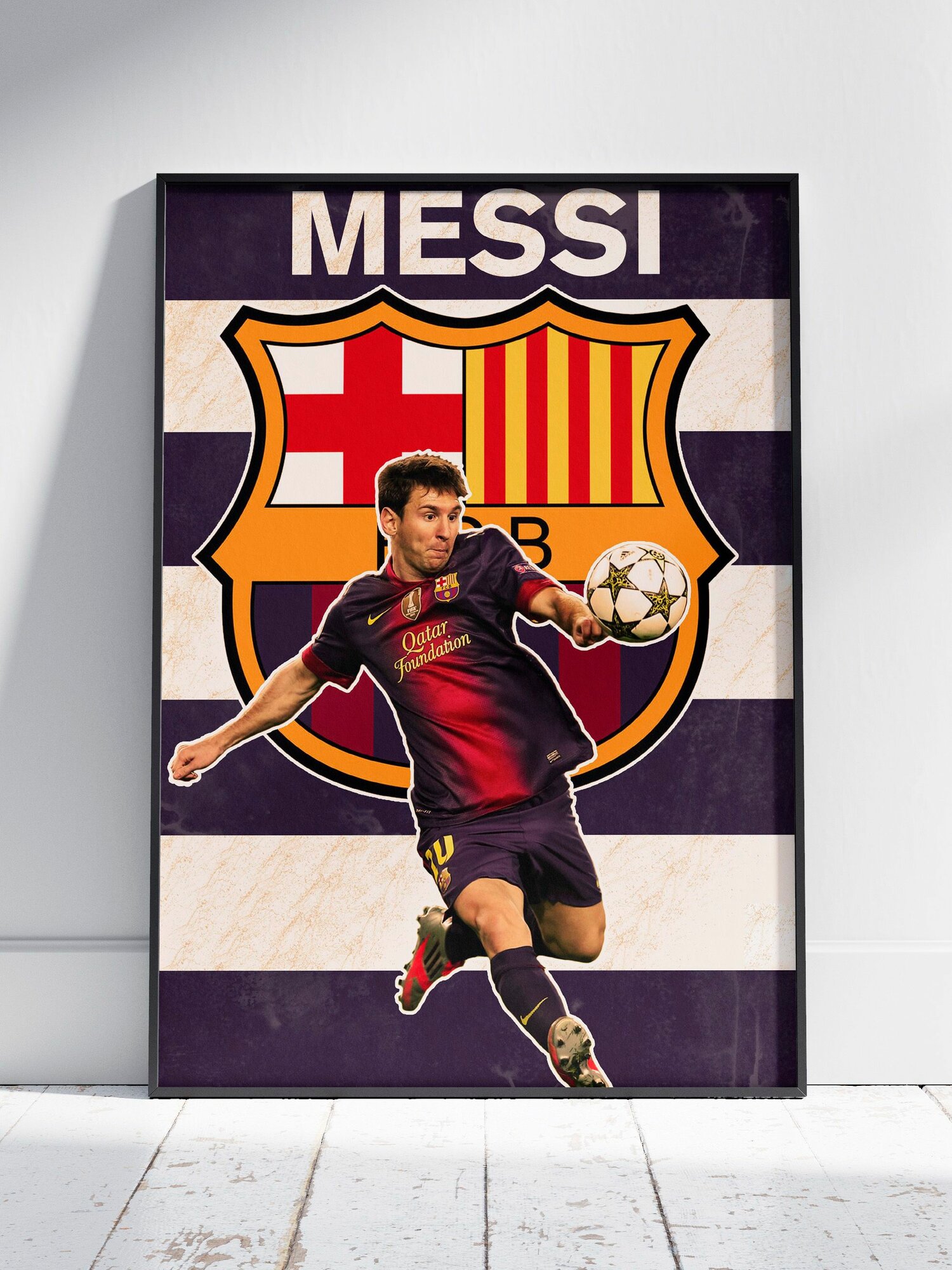 Плакат на стену для интерьера Барселона (Лионель Месси - Lionel Messi 37) - Постер по спорту и физической активности формата A4 (21x30 см)