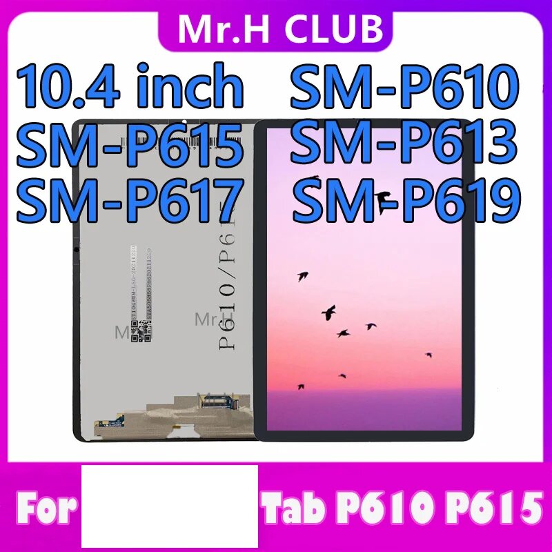 ЖК-дисплей для Samsung Tab S6 Lite Origi-P619, черный