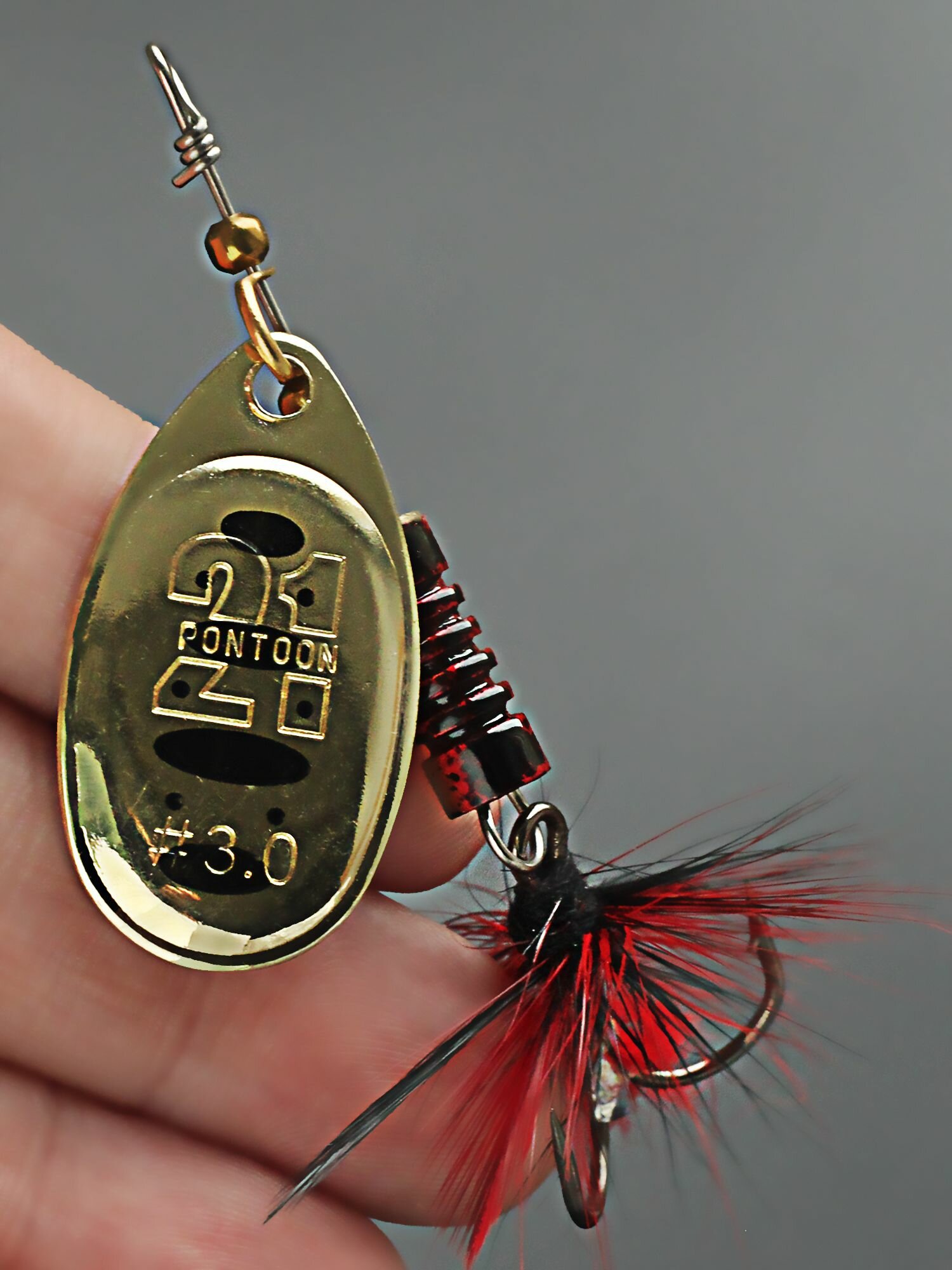 Блесна вертушка Pontoon21 treble hook synchrony #3.0 на щуку и окуня