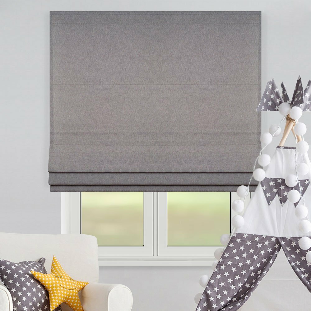 Римская штора 100 х 170 "Уно One Touch" "Lino" Серый OLEXDECO