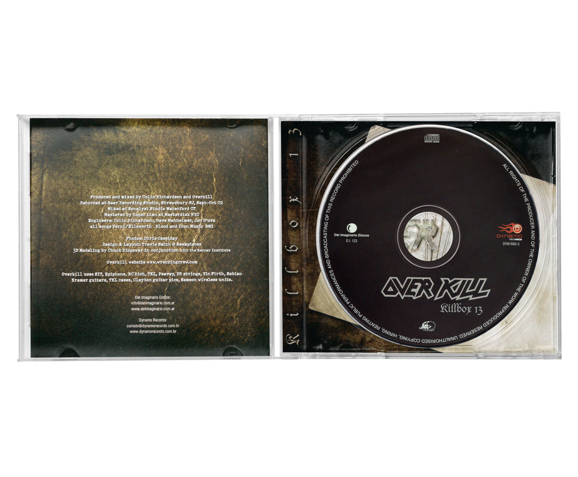 Overkill - Killbox 13, 2009, 16-page, CD-Аудио — фото 1
