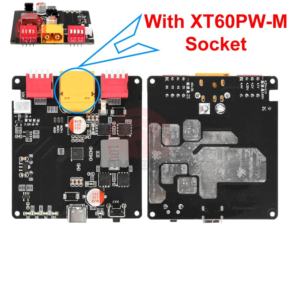 Плата быстрой зарядки Dmyond IP2366 PD3.1 с разъемом XT60PW-M