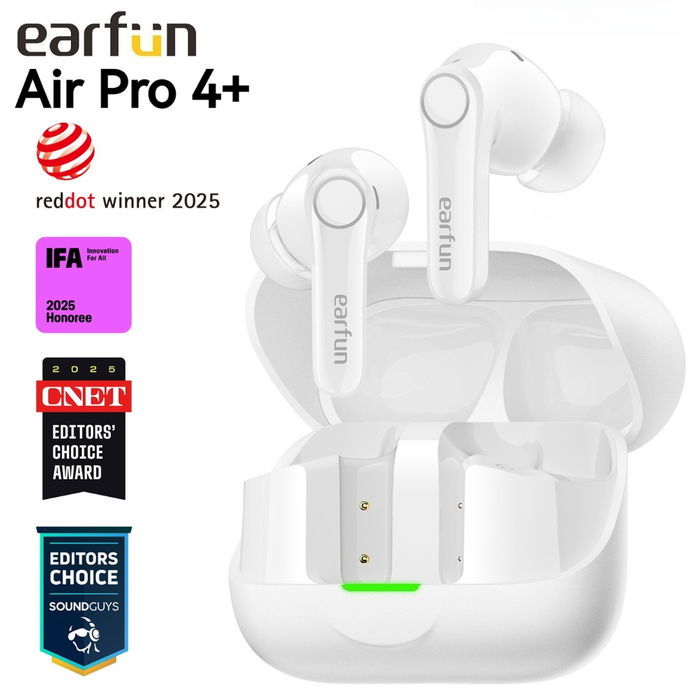 EarFun AirPro4+ Беспроводная Bluetooth-гарнитура Circle Iron с активным шумоподавлением и переводом AI