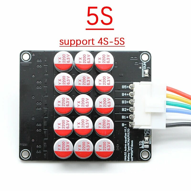Активный балансир BMS 4S-5S для литиевых аккумуляторов 5s NCM LFP LTO