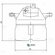 TRIALLI CF 209702 Суппорт торм. для а/м Nissan Almera N16 (00-)/Primera P11 (96-...