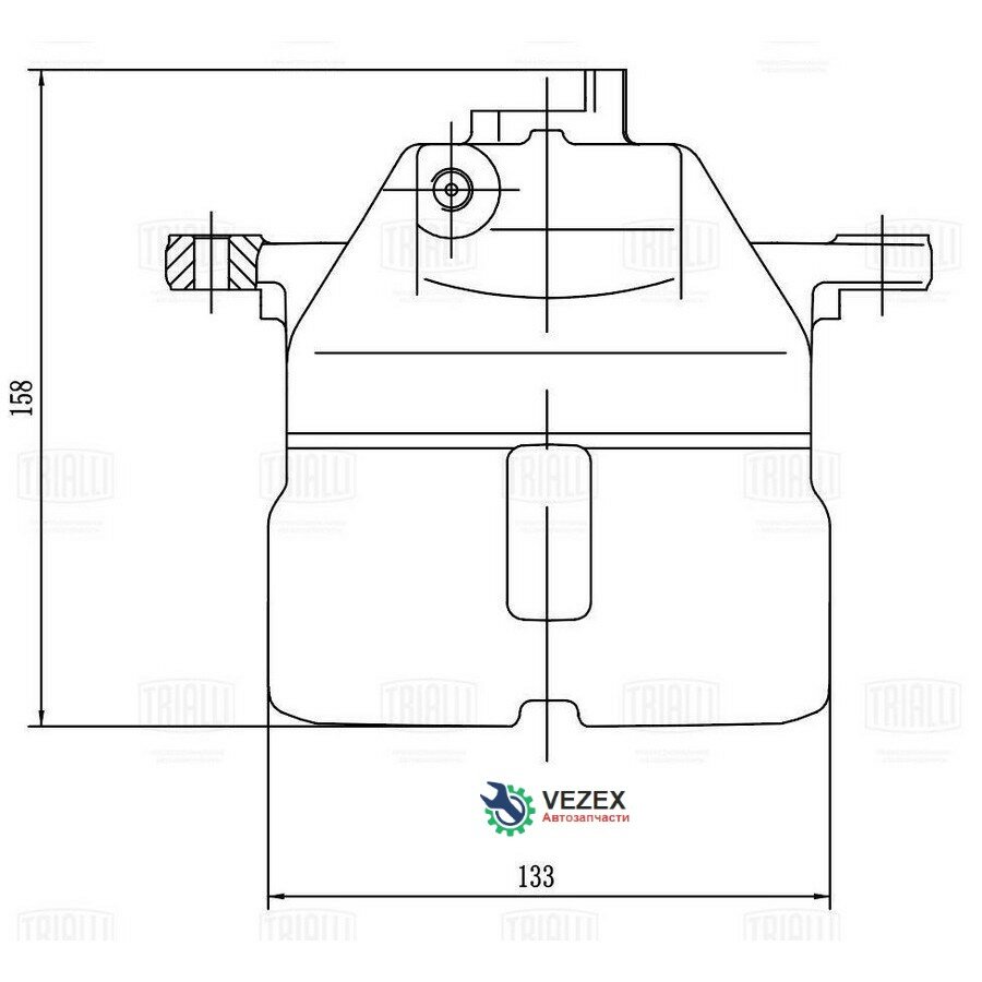 TRIALLI CF 209702 Суппорт торм. для а/м Nissan Almera N16 (00-)/Primera P11 (96-) перед. прав. d=57мм (CF 209702)